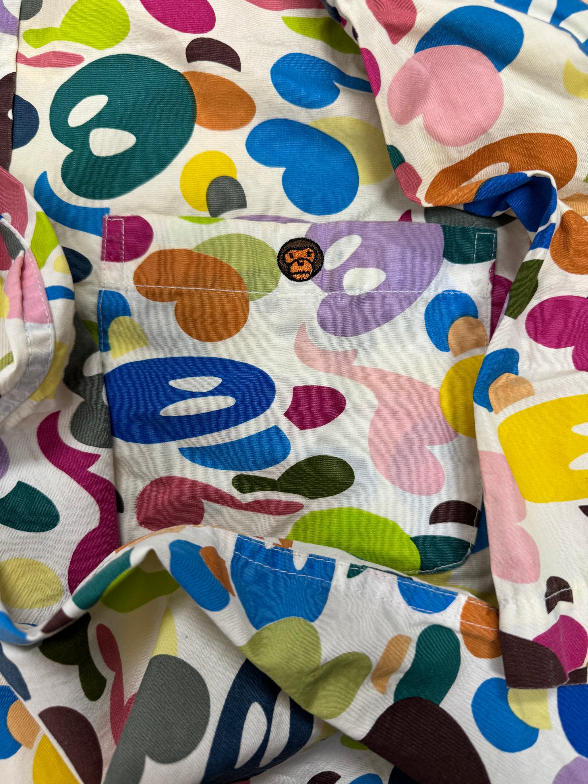 2000s Baby Milo ‘Rainbow Camo’ Button Down Shirt – Alex Maxamenko