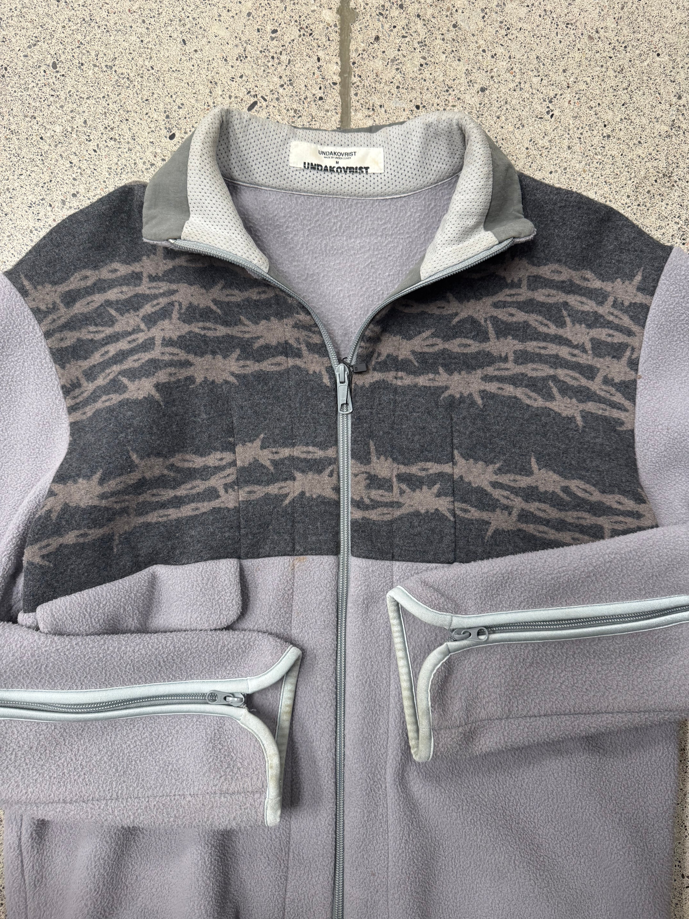 AW1997 Undercover ‘Barbed Wire’ Fleece Jacket – Alex Maxamenko