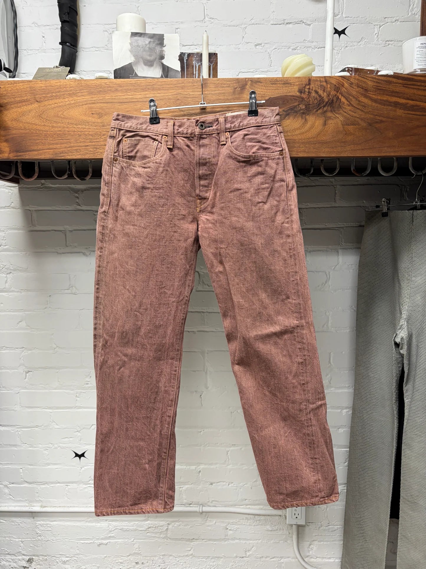 Kapital ‘Okayama Mitsu’ Factory Brown Color Buckle Back Denim – Alex ...