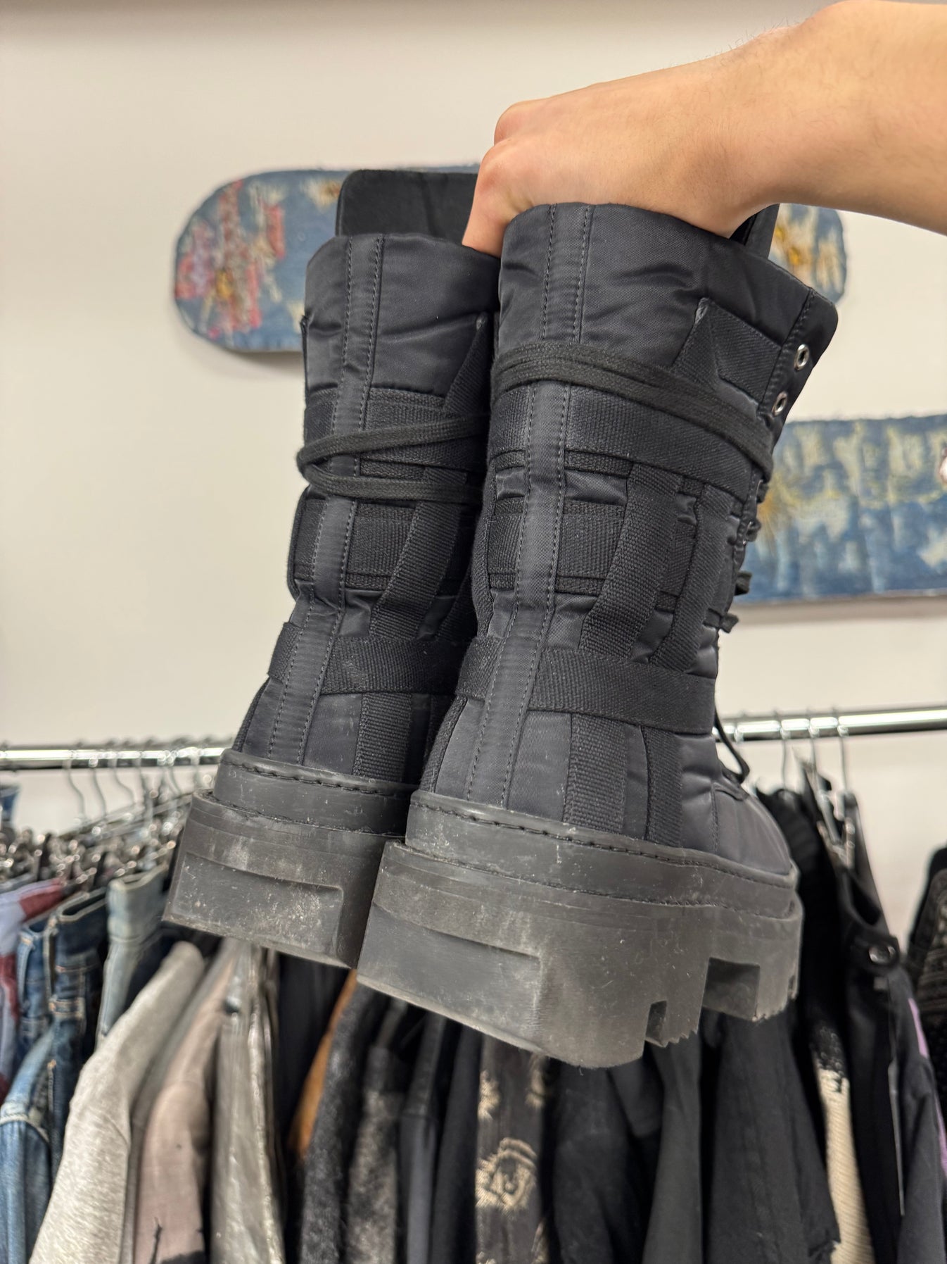 Rick Owens Army ‘Megatooth’ Combat Boots – Alex Maxamenko