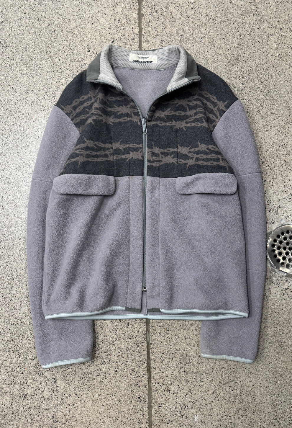 AW1997 Undercover ‘Barbed Wire’ Fleece Jacket – Alex Maxamenko