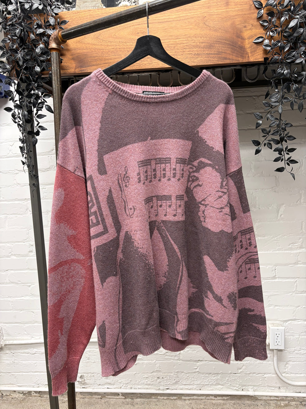 SS2024 Enfants Riches Deprimes ‘Trax Unsound’ Cashmere Music Sweater ...