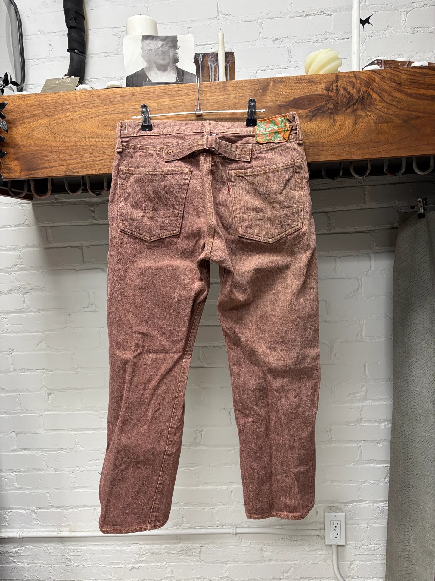 Kapital ‘Okayama Mitsu’ Factory Brown Color Buckle Back Denim – Alex ...