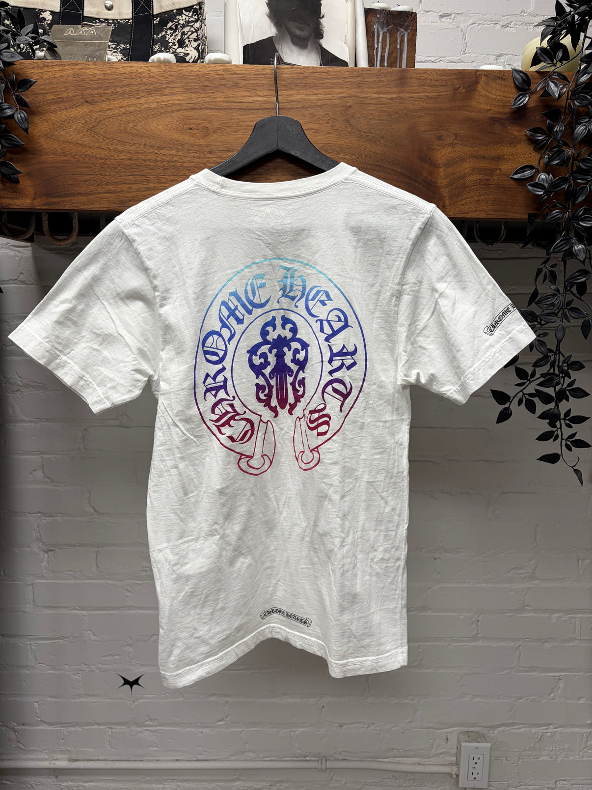 Chrome Hearts Gradient ‘Dagger Vine’ Logo T-Shirt – Alex Maxamenko